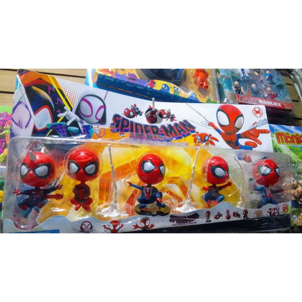 Kit Cartelado com 5 Boneco do Spider-Man. | Shopee Brasil