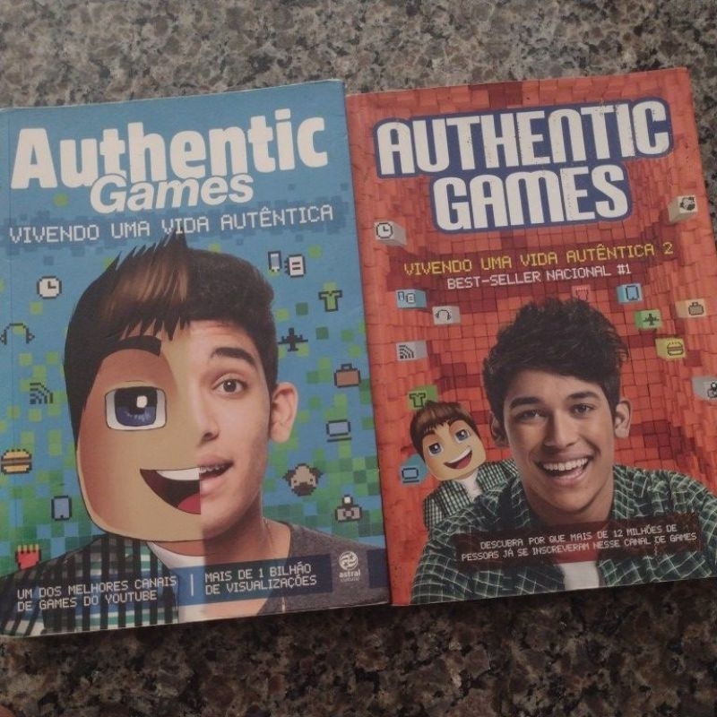 Livro biografia AuthenticGames | Shopee Brasil