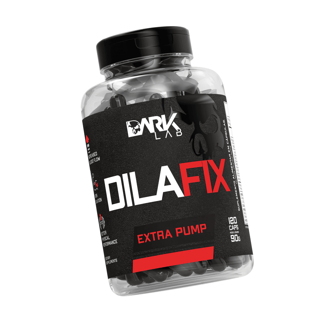 Pré Treino Dilafix Extra Pump Vasodilatador 120 Caps Dark Lab ...