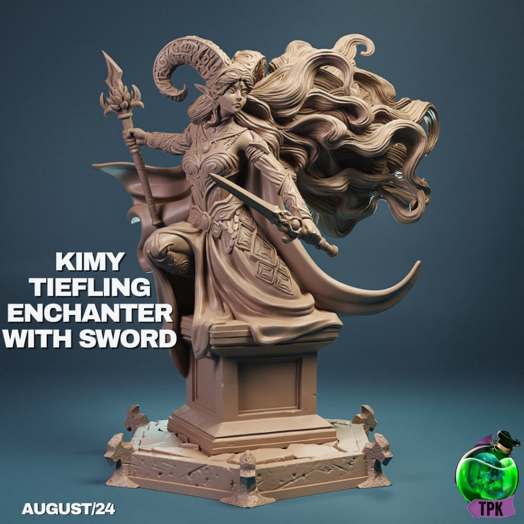 Miniatura Tiefling Enchantress para D&D & dnd & Tabuleiro | Shopee Brasil