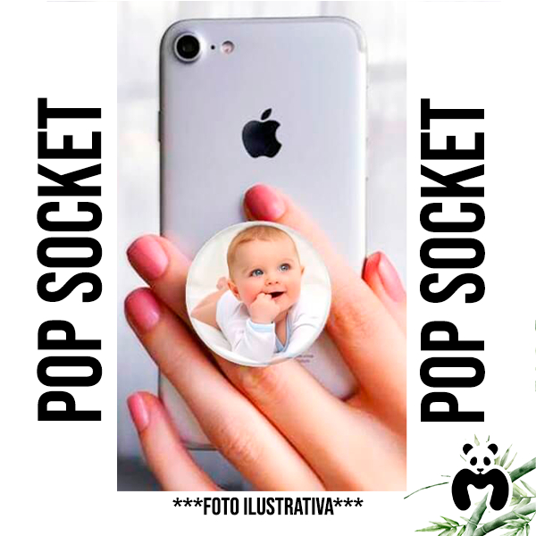 POP SOCKET PERSONALIZADO COM A IMAGEM QUE VOCÊ ENVIAR CORES DE BASE PRETO OU BRANCO | Shopee Brasil