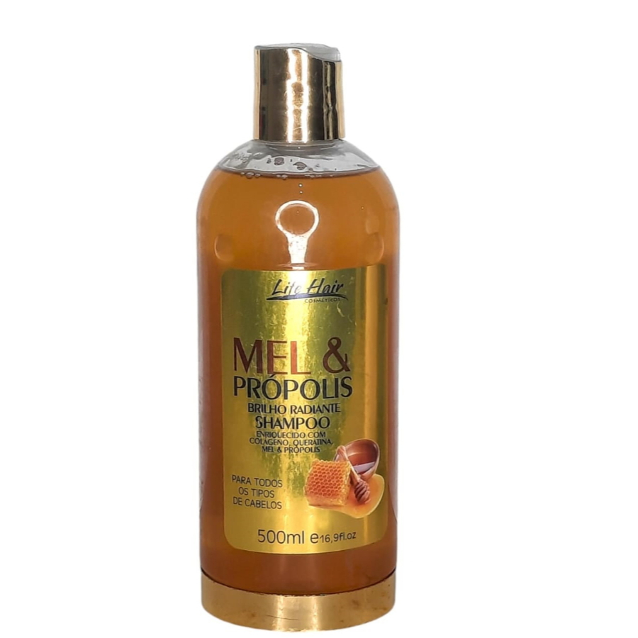 Shampoo Brilho Radiante Mel & Própolis Life Hair 500ml | Shopee Brasil