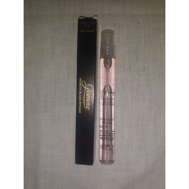 Colônia Glamour Secrets Black Intenso Boticário 10ml | Shopee Brasil