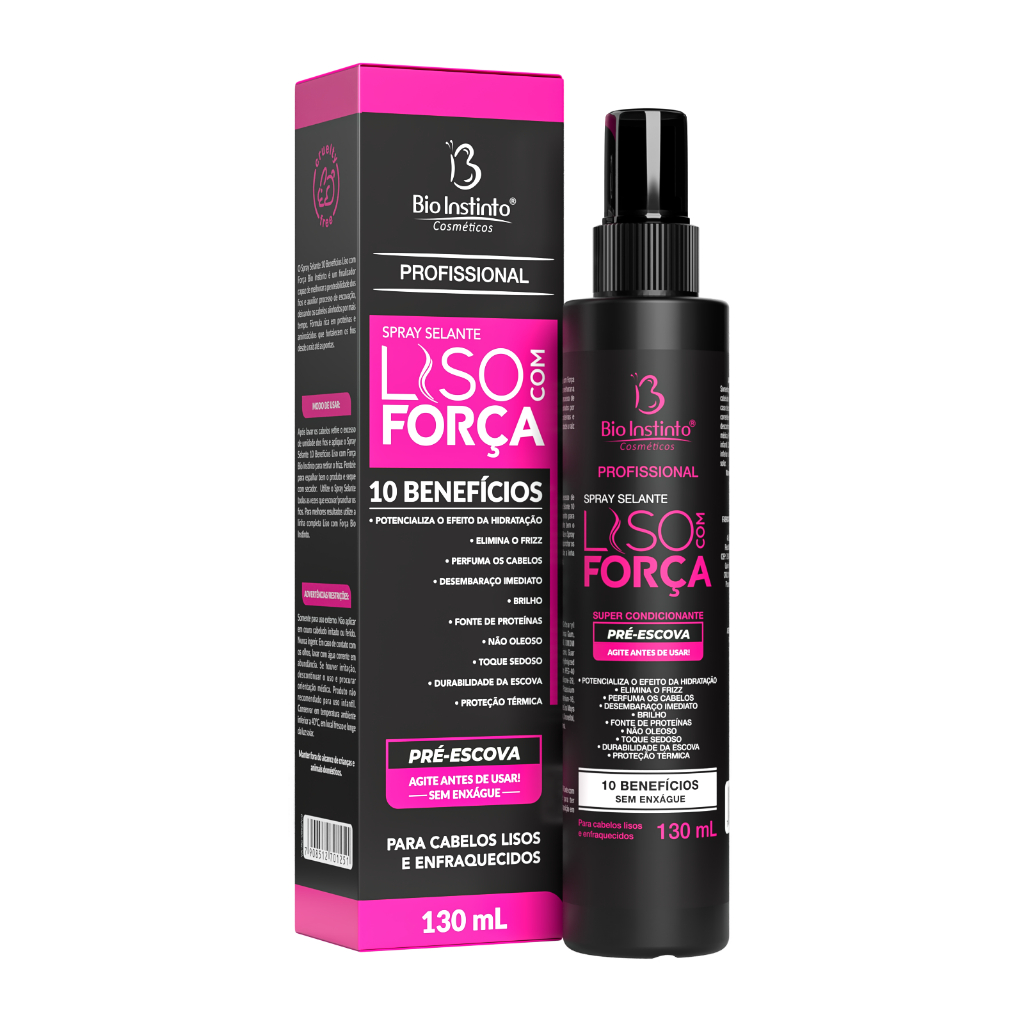 Protetor Termico Spray Selante Liso Com Força Bio Instinto 130ml ...