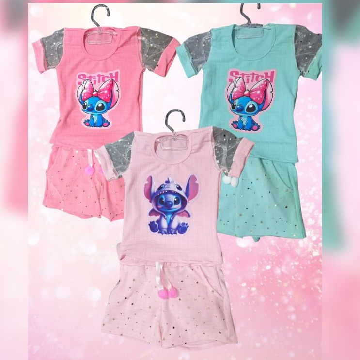 Conjunto Infantil Menina Stitch e Lilo Stitch | Shopee Brasil