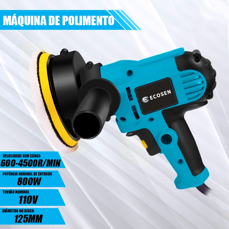 800W Buffing Machin Polisher For Car Small Portable Machine | Shopee Brasil