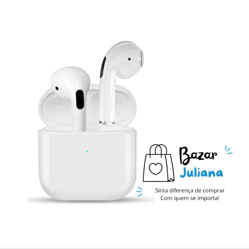 Fone bluetooth Tws PRO 4 bluetooth 5.0 ( com brinde) | Shopee Brasil