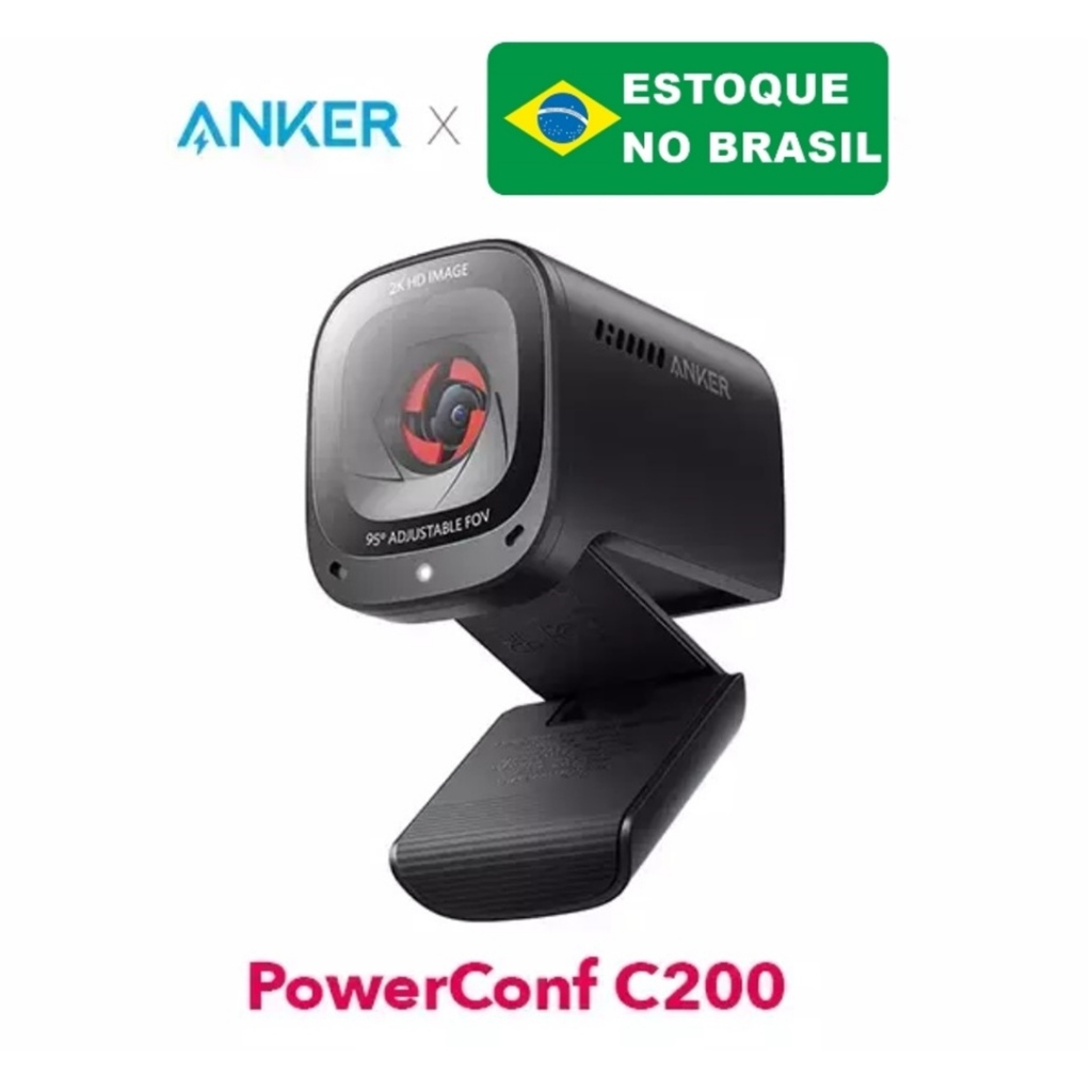 WebCam Anker Powerconf C200 2k 30fps Pronta Entrega já no brasil ...