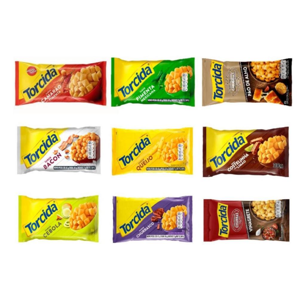 Kit 20 Salgadinhos Torcida Sabores Variados Pespico | Shopee Brasil