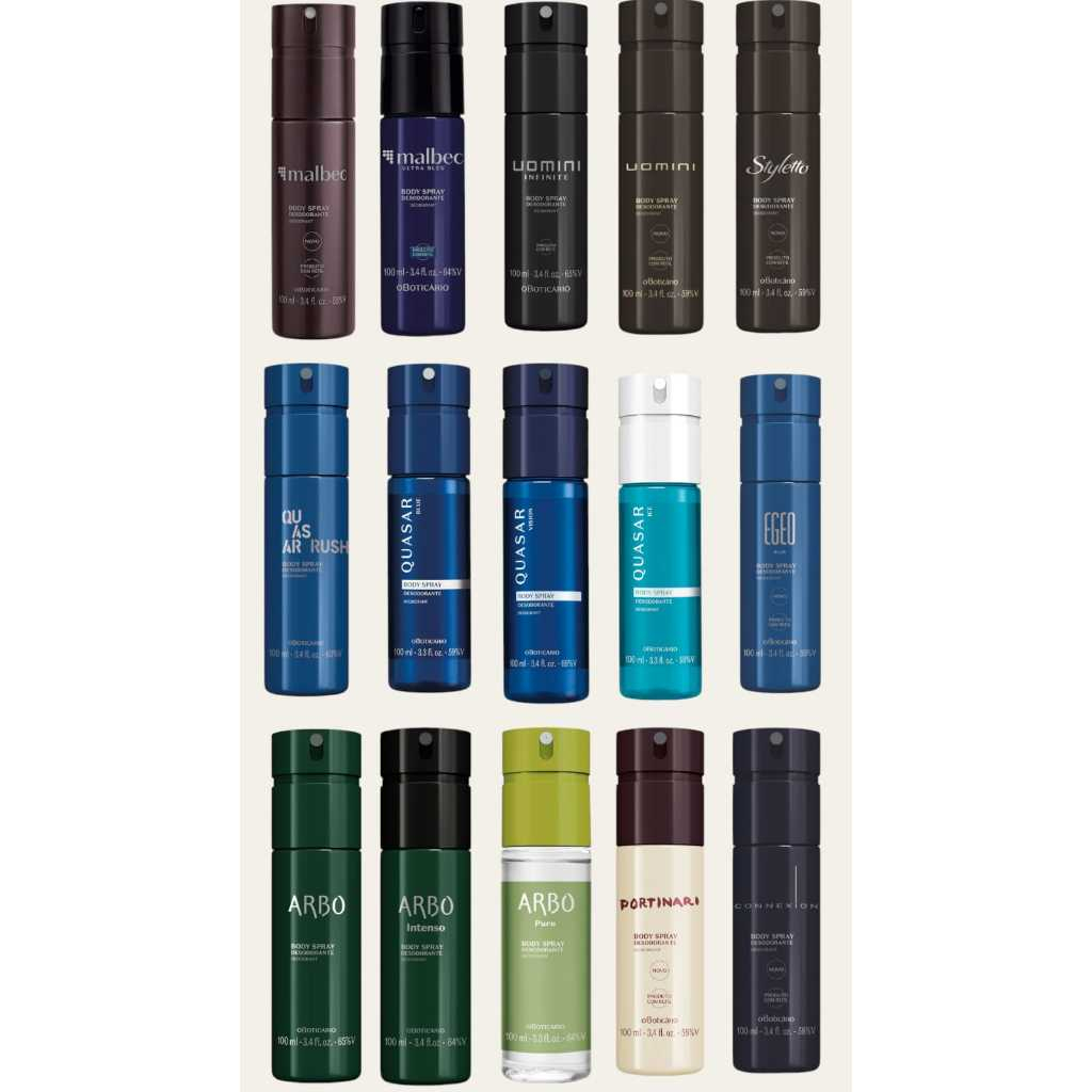 Body Spray Desodorante Masculino Boticário | Shopee Brasil