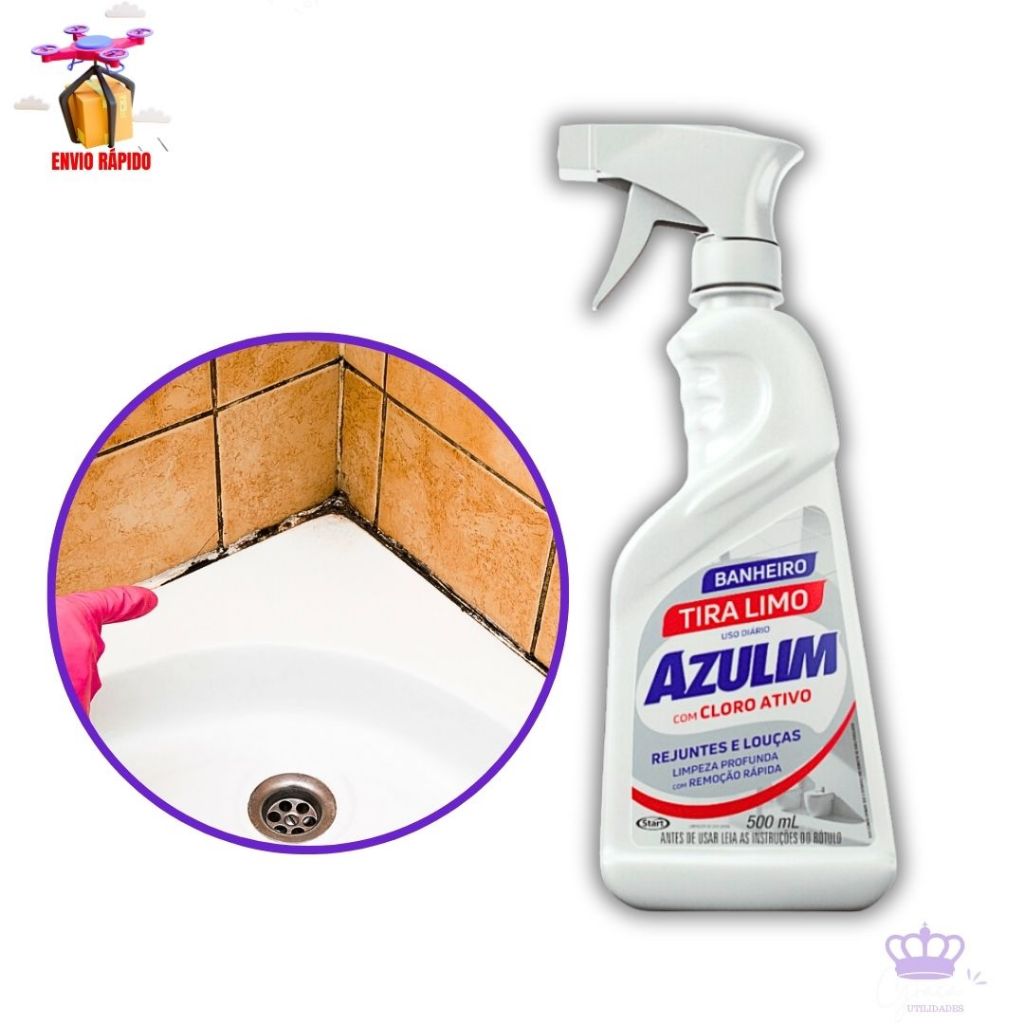 Spray Tira Limo Cloro Ativo Para Limpeza Do Banheiro Limpeza Pesada ...