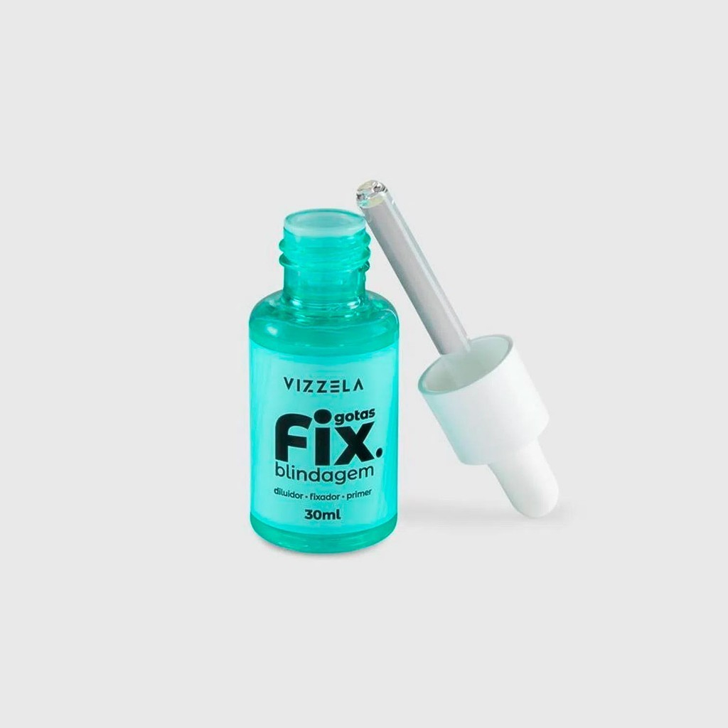 Gotas Fix Blindagem Fixador e Diluidor de Maquiagem Vizzela 30ml ...