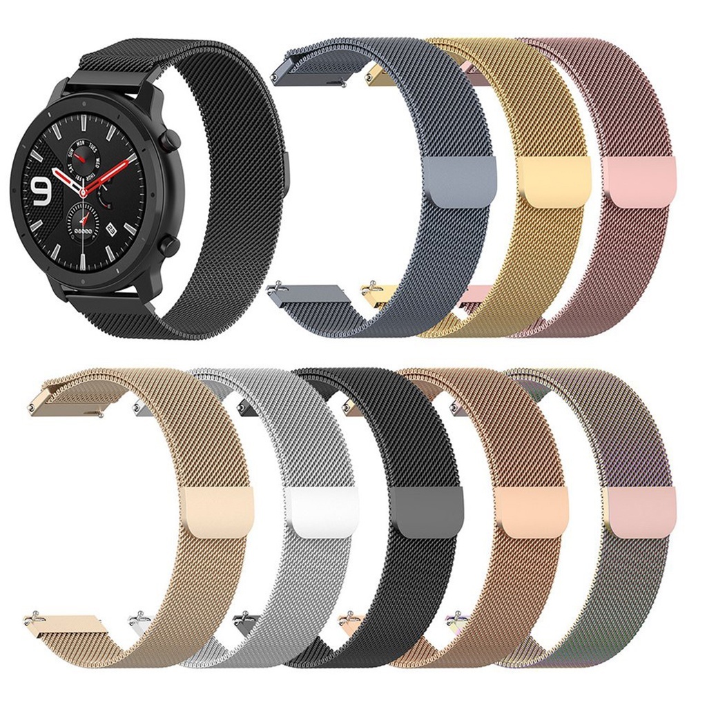 Pulseira Para Relógio Milanesa Smartwatch Amazfit Bip 20mm p70.p80 Aço ...