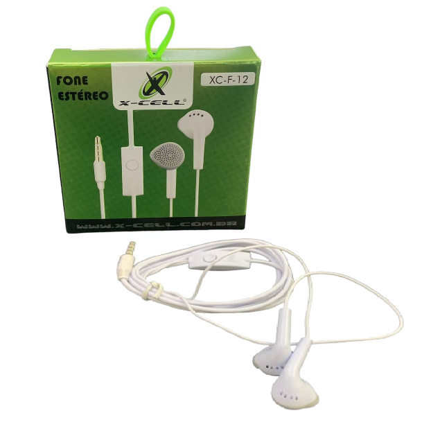 Fone de Ouvido X-Cell com Fio Estéreo alta qualidade de som | Shopee Brasil