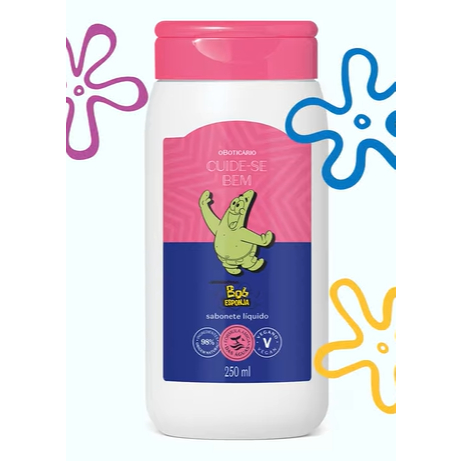 Sabonete Líquido Corporal Cuide-se Bem Bob Esponja Patrick Estrela ...