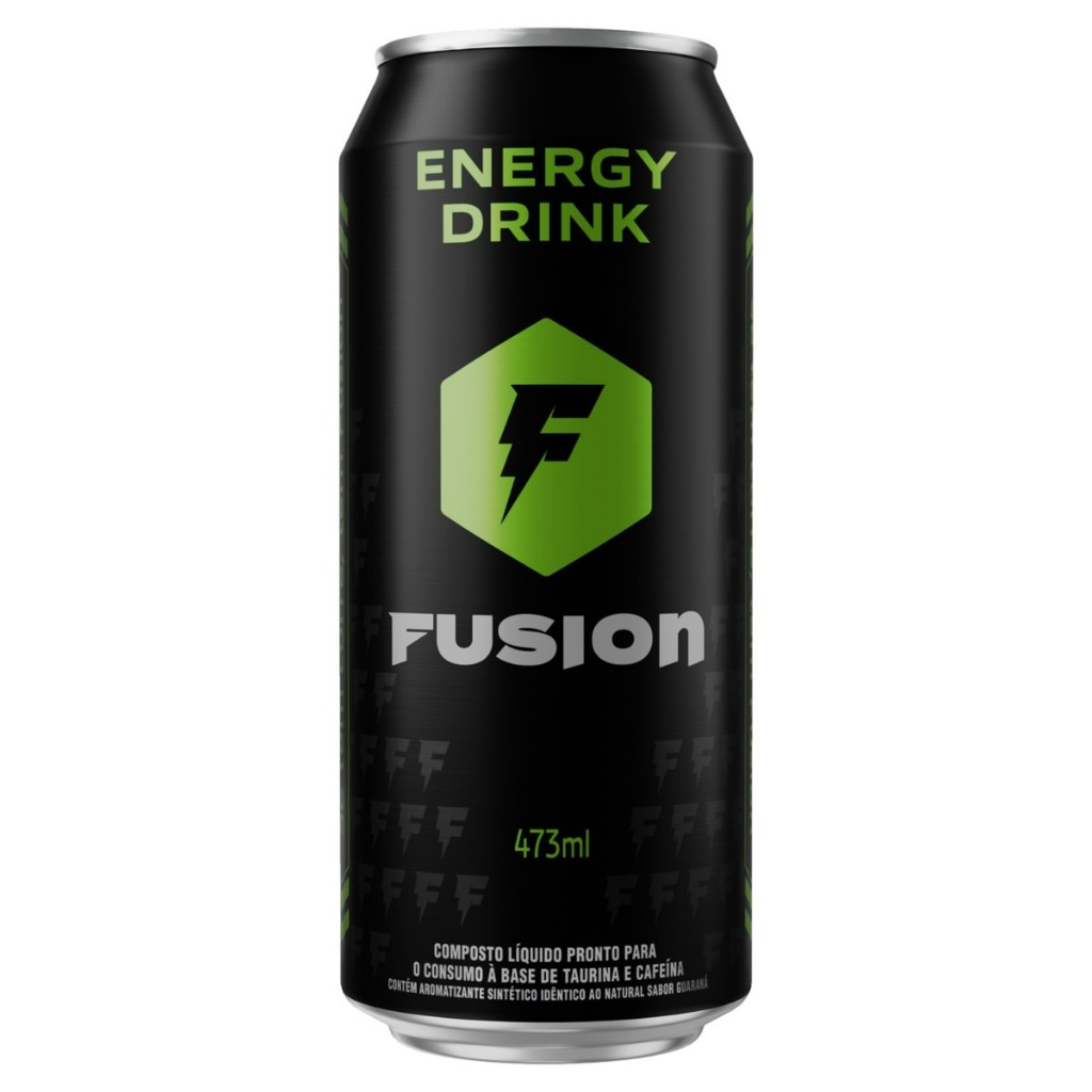 Kit 5 - Energético Fusion Energy Drink Lata 473ml | Shopee Brasil