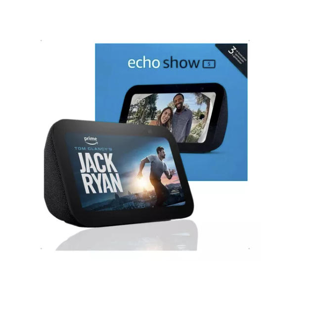 Alexa Echo Show 5 (3ª geração) Com Assistente Virtual Alexa e Câmera ...