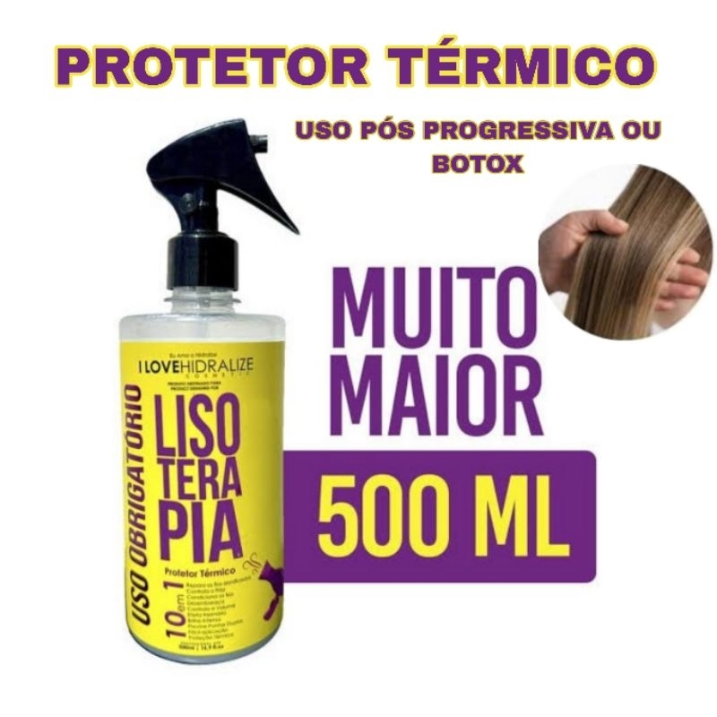 Protetor Térmico 10 em 1 Uso Obrigatório 500 ml Hidralize | Shopee Brasil