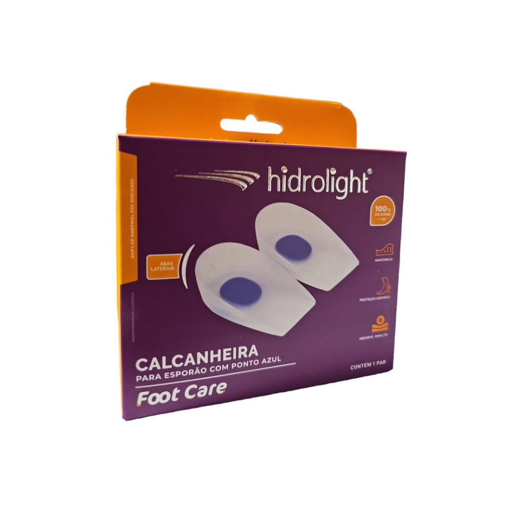 Calcanheira 100% Silicone Ortopédica Para Esporão Calcâneo Hidrolight ...