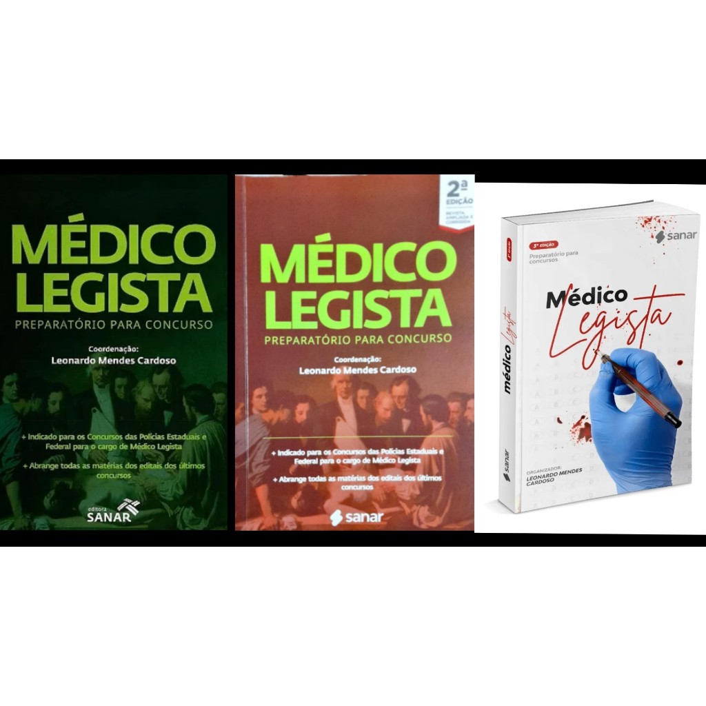 COLEÇÃO: Médico Legista Preparatório para Concursos 1 Edição + 2 Edição ...