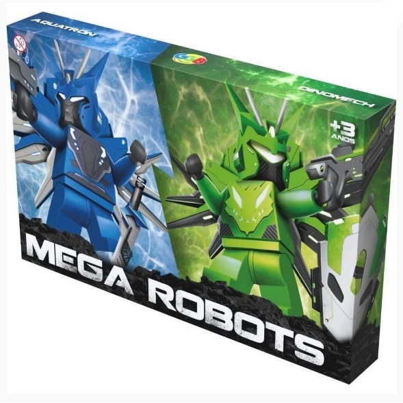 Brinquedo para Montar Boneco Mega Robots c/2unid. Escolha seu Kit para Batalha Robots | Shopee ...