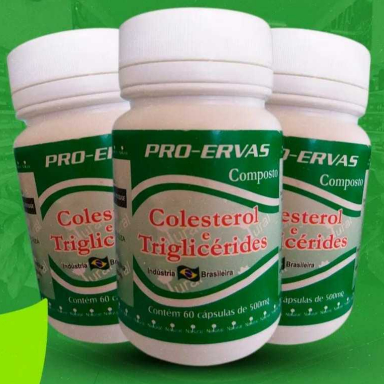 Kit 03 Colesterol E Triglicérides 60 Cápsulas cada 500 Mg | Shopee Brasil