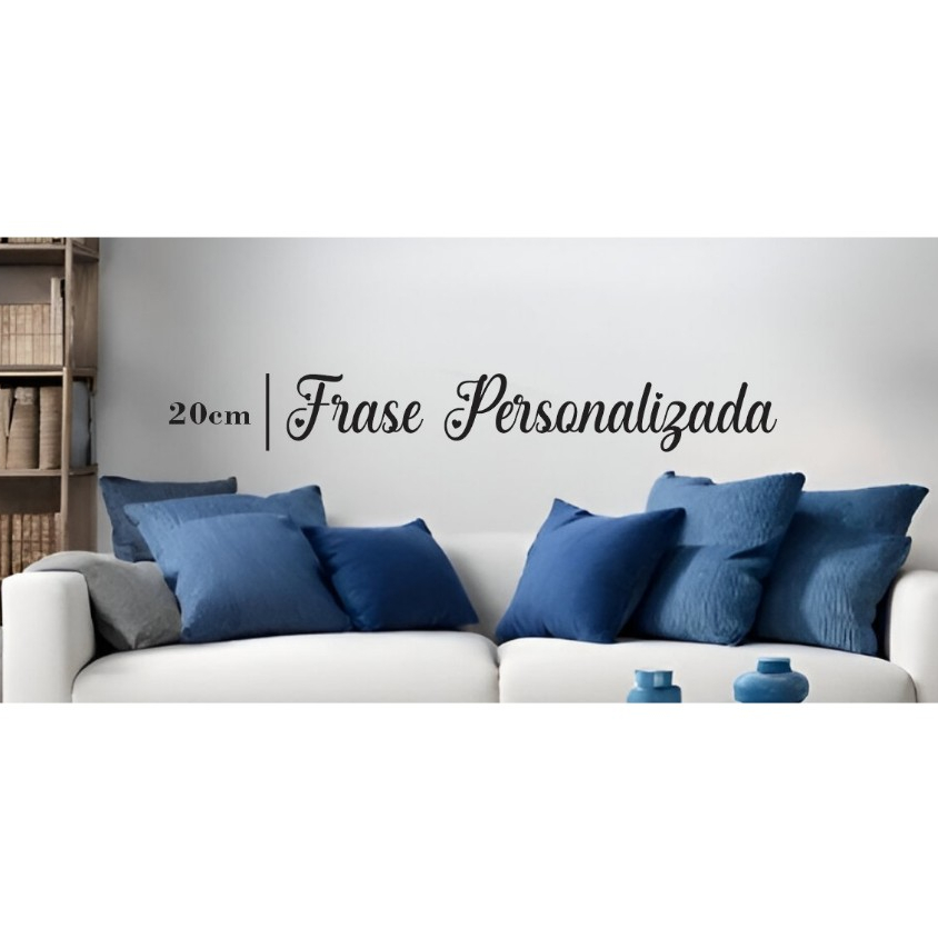 Destaque Seu Estilo com Frases Personalizadas em MDF - Tamanho 20x120cm ...