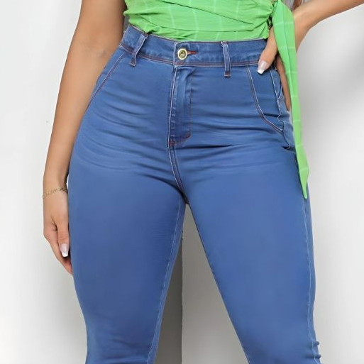 Calça Max Flare Femenina Com 3% Elastano Premiun Levanta Bumbum Cintura ...