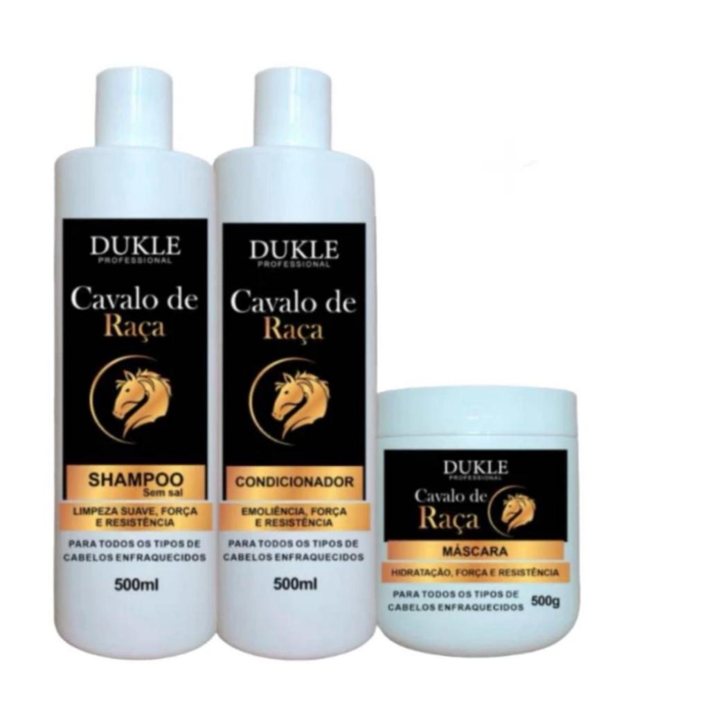 Kit DUKLE Horse Estimula o Crescimento e Impede a Queda Profissional ...
