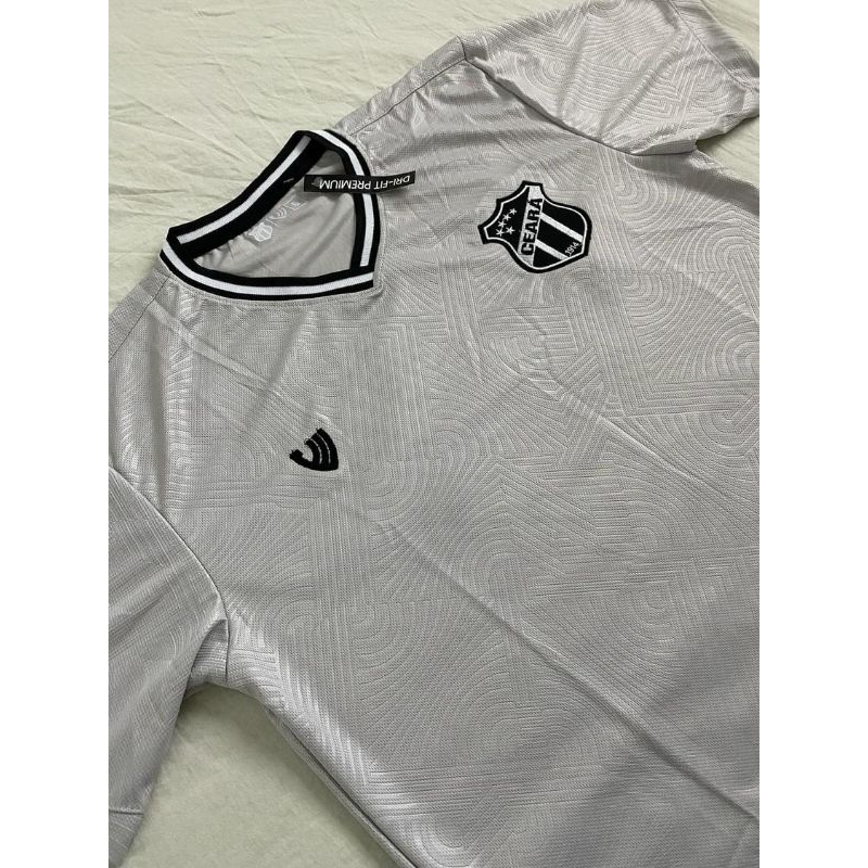 Camisa de Time Ceará Sporting Clube Malha Peruana Dri Fit 3D Futebol ...