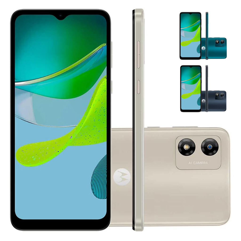 Celular Motorola Moto E13 Dual SIM 64GB/128GB 2GB/8GB Ram Tela De 6,5 ...
