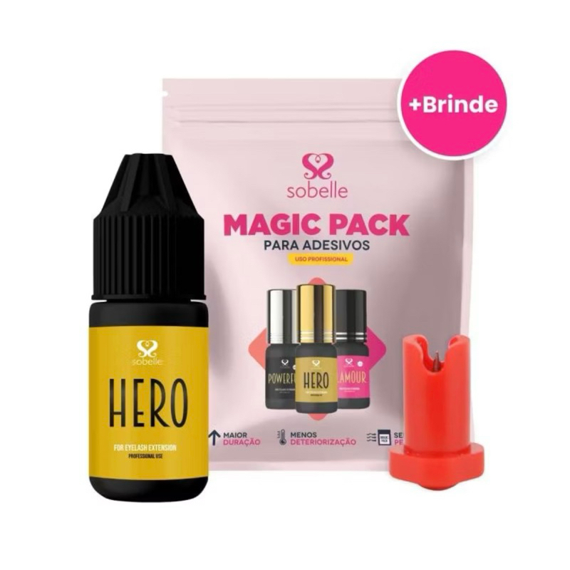 Cola Adesivo para Extensão de Cilios Sobelle Hero 3 ml | Shopee Brasil