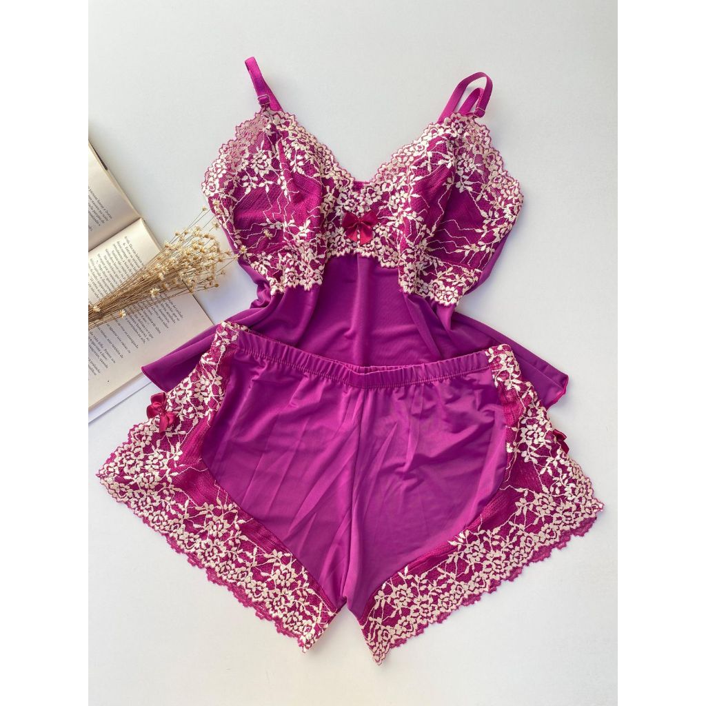 Baby Doll Premium Violeta | Shopee Brasil
