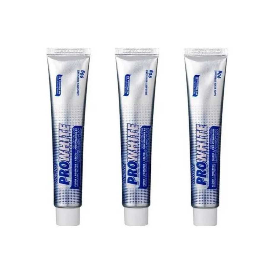Gel Dental Pro White 90g 3 Unidades | Shopee Brasil