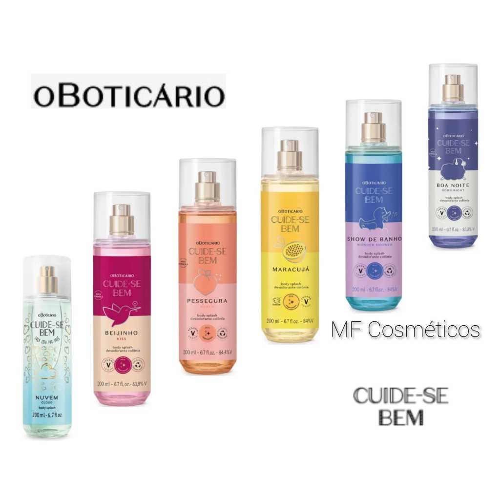 Body Splash Colônia Cuide-se Bem 200ml O Boticário - Durabilidade ...