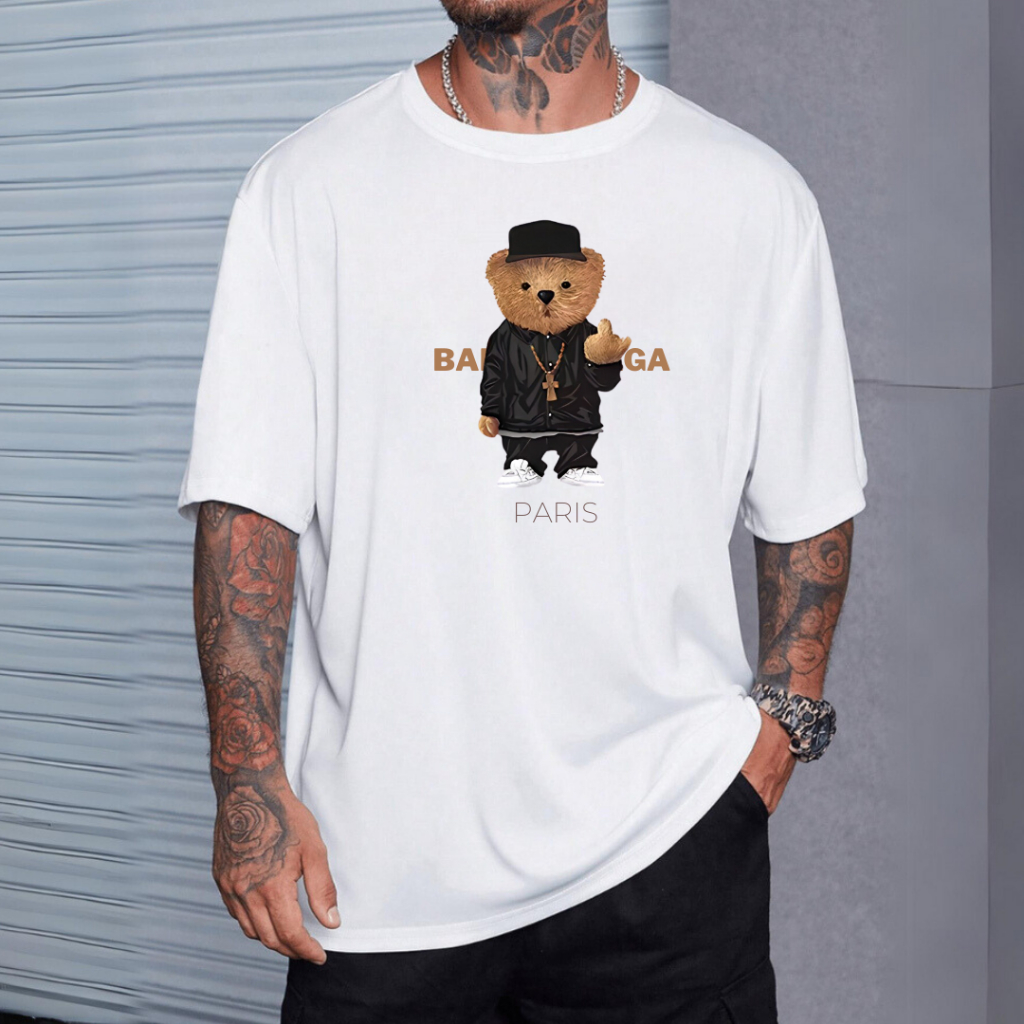 Oversized Urso Streetwear Camiseta Larga Skatista | Shopee Brasil Oversized Urso Streetwear Camiseta Larga Skatista | Shopee Brasil