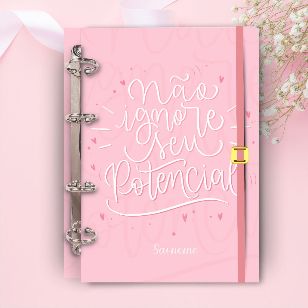 Planner Fichário Caderno Argolado Personalizado 2025 | Shopee Brasil