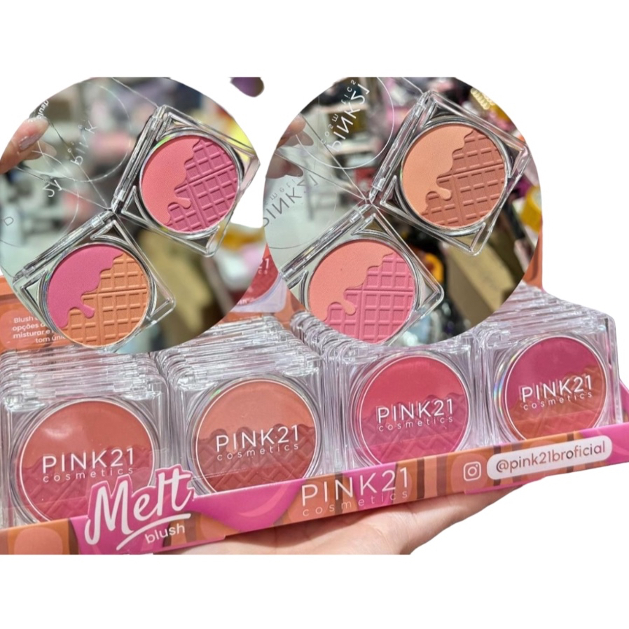 MELT BLUSH LANCAMENTO PINK 21 COSMETICS | Shopee Brasil