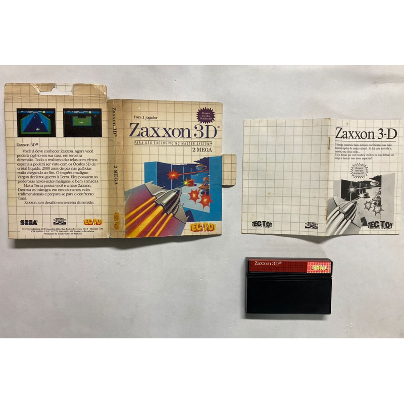 Master System Tec Toy Sega Zaxxon 3D | Shopee Brasil