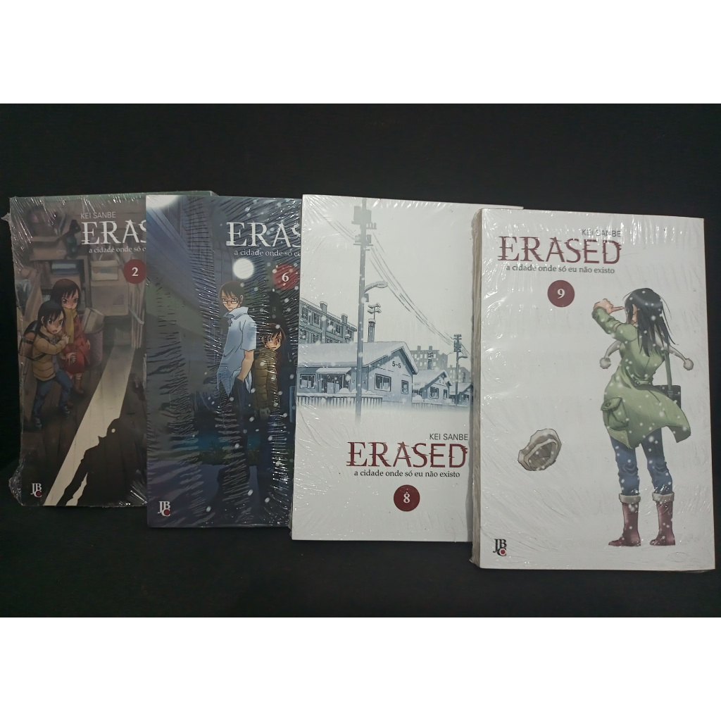 Mangás : Erased (volumes 02, 06, 08 e 09) | Shopee Brasil
