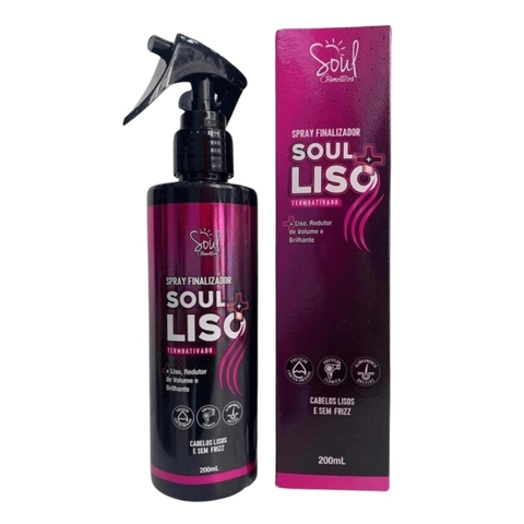 Cabelo Liso Protetor Térmico Capilar Finalizador Soul + Liso 200ml ...