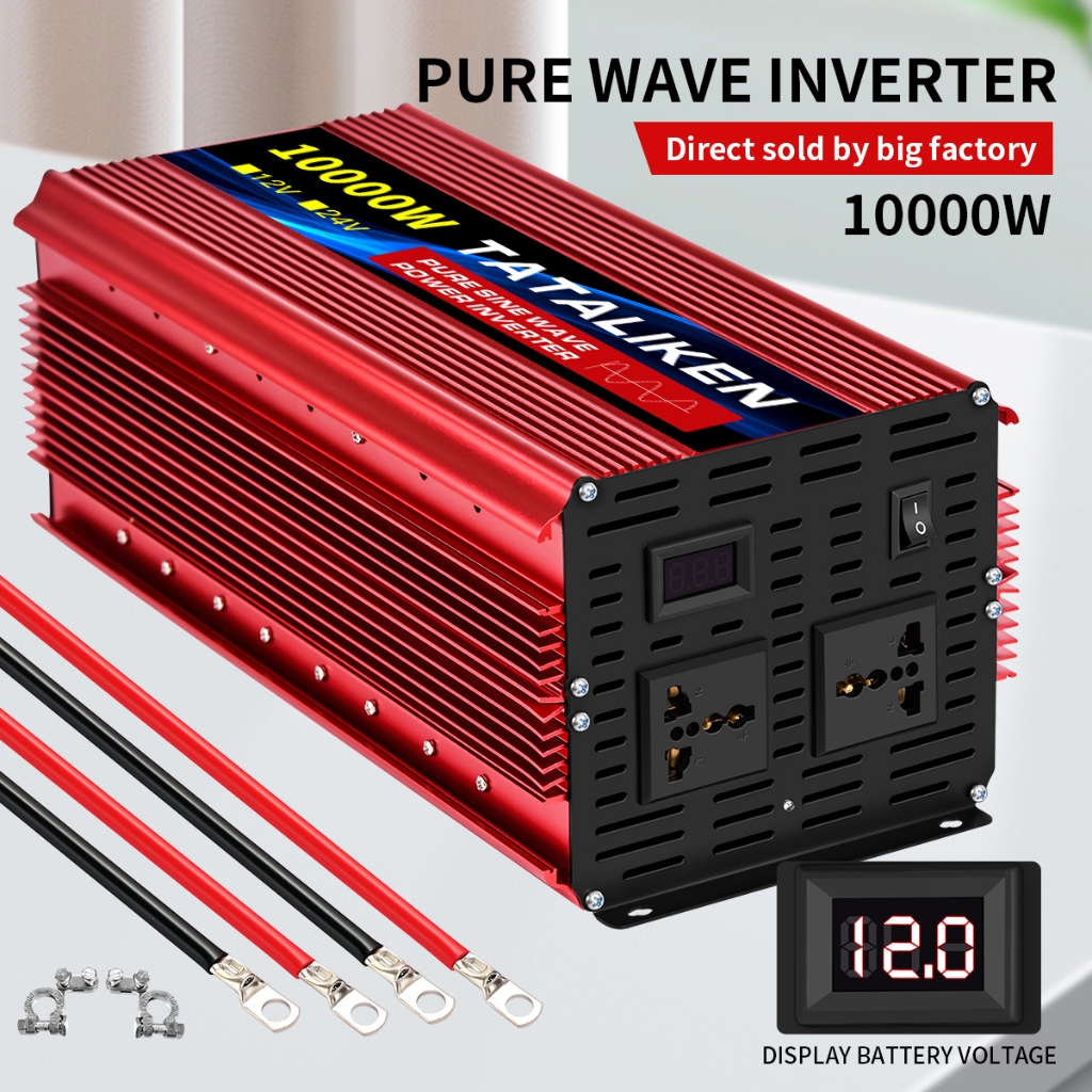 Inversor De Onda Senoidal Pura 6000W 7000W 8000W 10000W 12000W DC 12V/24V Para AC 220V ...