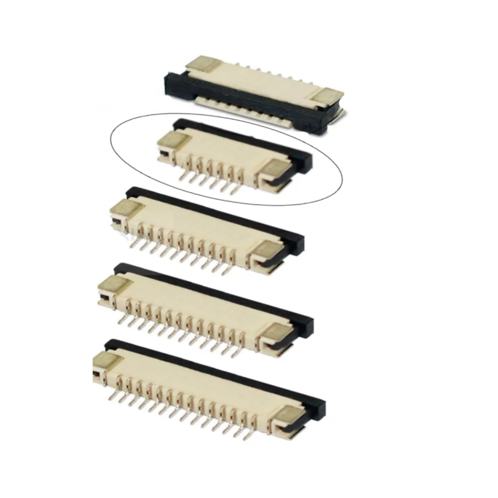 Conector Cabo Flat 6 Vias 1mm Contato Inferior Tipo Gaveta | Shopee Brasil