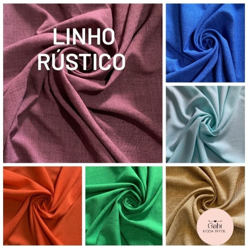 Tecido Linho Rústico (3m x 1,50m) | Shopee Brasil