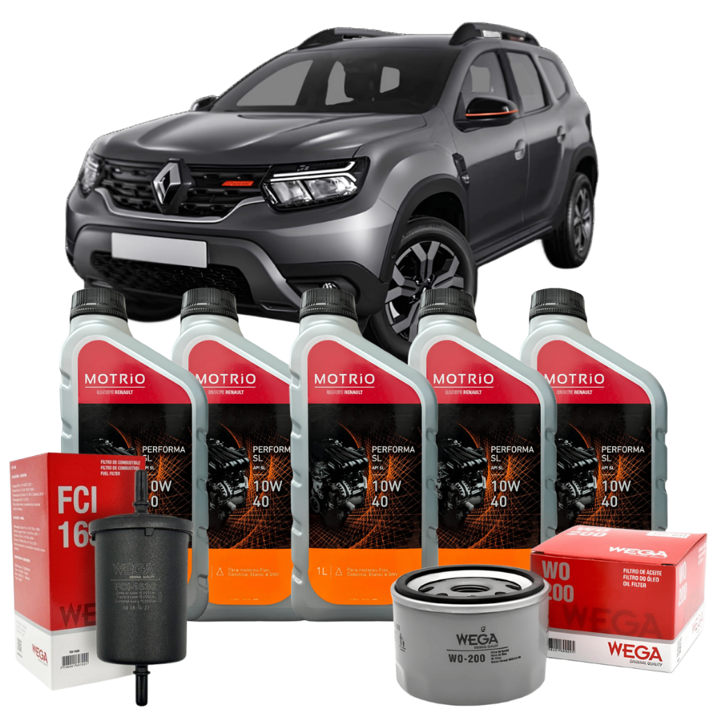 Kit Revisão 10w40 Motrio Renault Duster 2.0 Original Renault | Shopee ...
