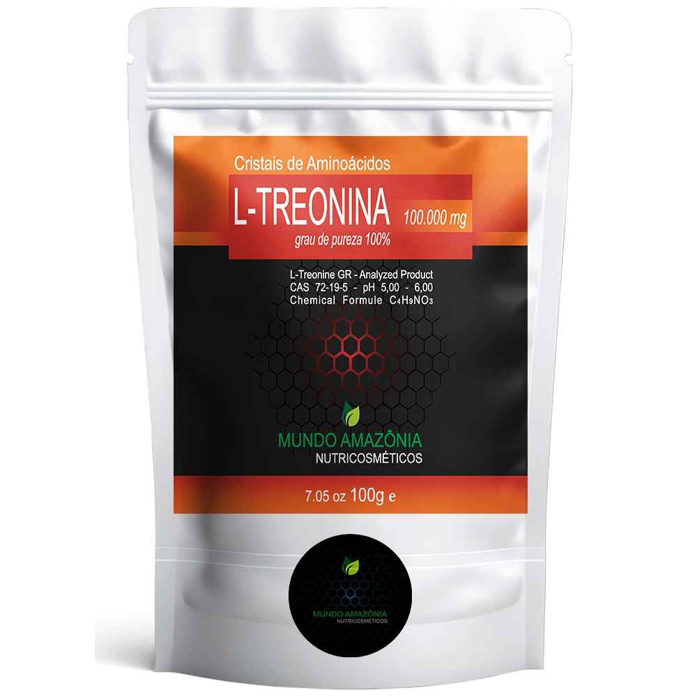 L - Treonina Aminoácido / Suplemento 100% puro em pó - 100 grs | Shopee ...