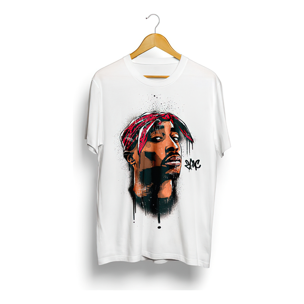 Camisa Streetwear Tupac 2pac Hip Hop Camiseta 100% Algodão | Shopee Brasil