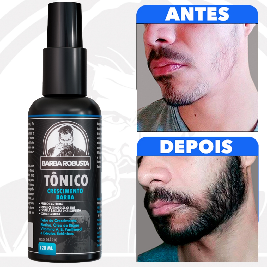 Produto para crescer Barba Robusta Fortalece e Estimula o Crescimento ...