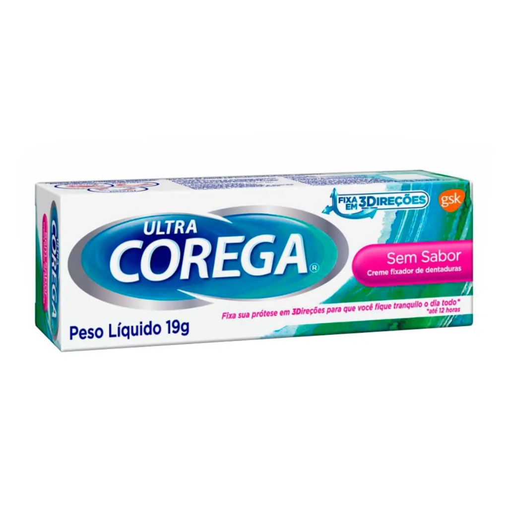 Corega Ultra Creme Dentaduras Sem Sabor 19g | Shopee Brasil
