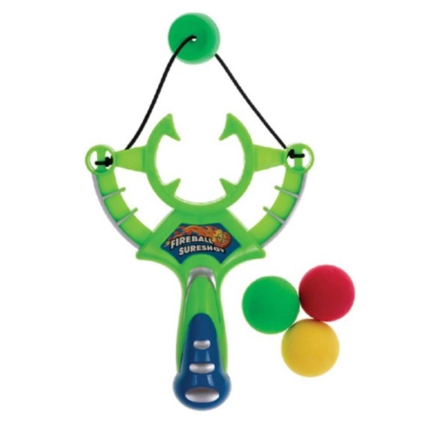 Estilingue Brinquedo Baladeira Lanca 3 Bolas Soft Macia Diversas Cores ...
